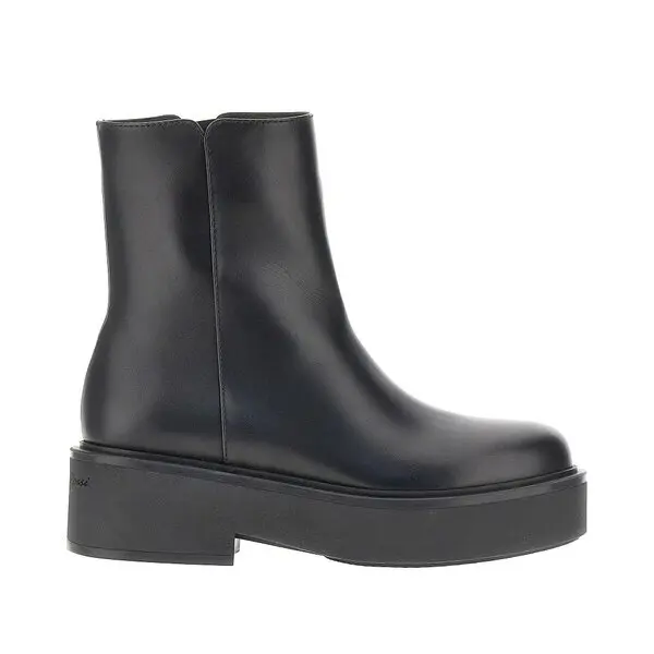 GIANVITO ROSSI Hiro" Leather Boots - Black