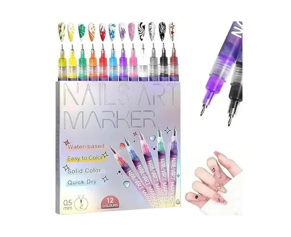YOBTOP Jdiction Diy Nail Art Pens With 0.5mm Fine Tip - No Color