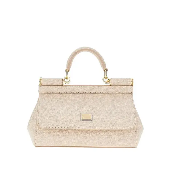 Dolce & Gabbana Dauphine Leather Small Sicily Bag - Pink