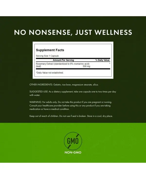 SWANSON Rosemary Extract 500 Milligrams 60 Capsules
