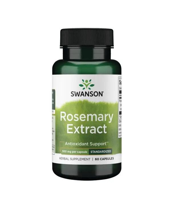 SWANSON Rosemary Extract 500 Milligrams 60 Capsules - No Color