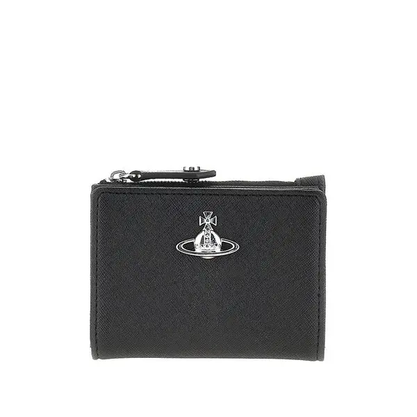 VIVIENNE WESTWOOD Orb Logo Bi-fold Cardholder - Black