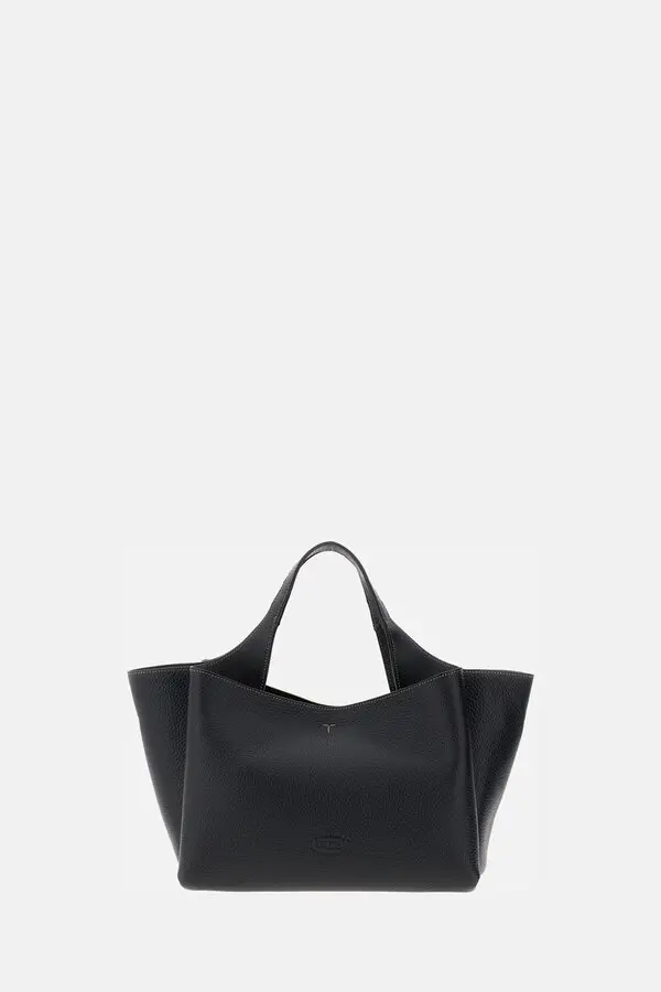 TOD'S Mini Leather Bag With Logo Detail - Multicolor