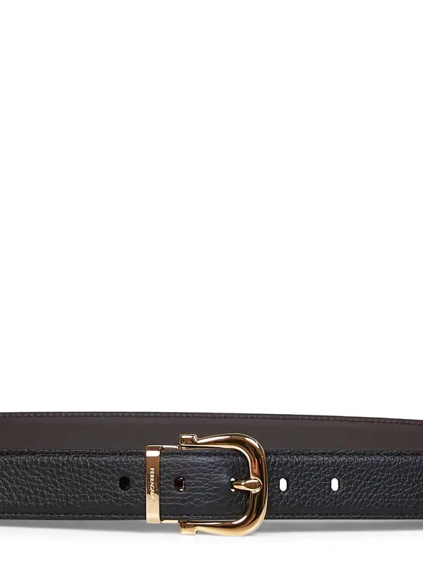FERRAGAMO Reversible Gancini Belt