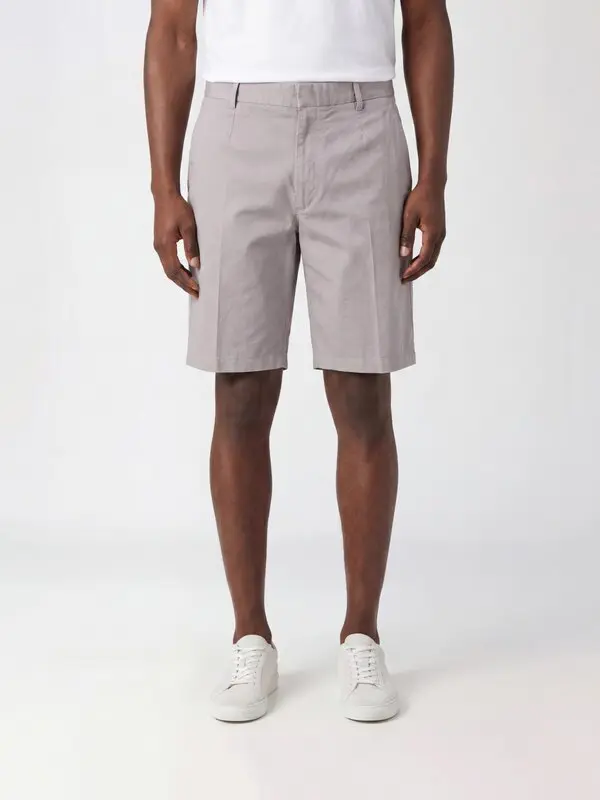 Zegna Tailored Cotton And Linen Shorts