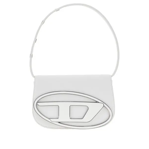 DIESEL® 1dr' Leather Shoulder Bag With Charms - White