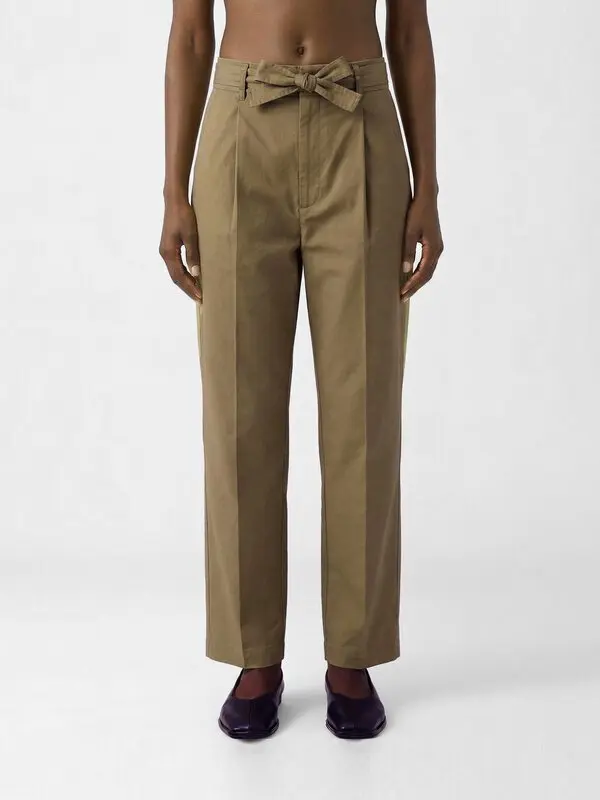 Saint Laurent Cotton Pants - Brown