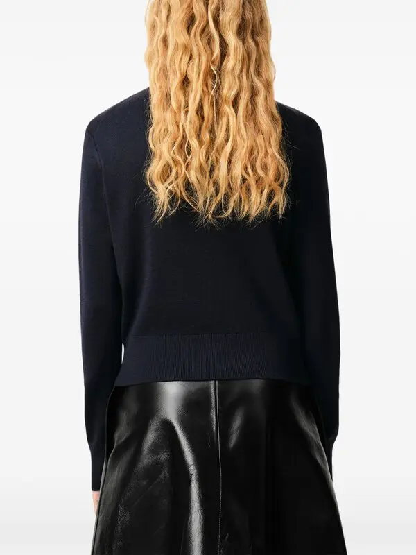 AMI Paris De Coeur Wool Cardigan