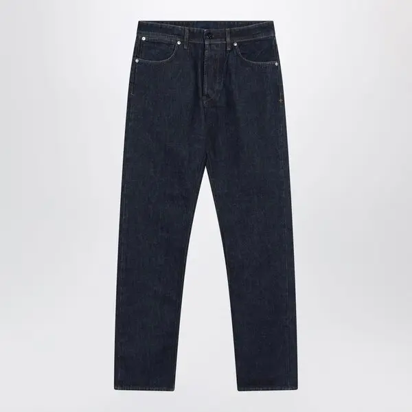 Stone Island Regular Straight Jeans In Rinsed Denim