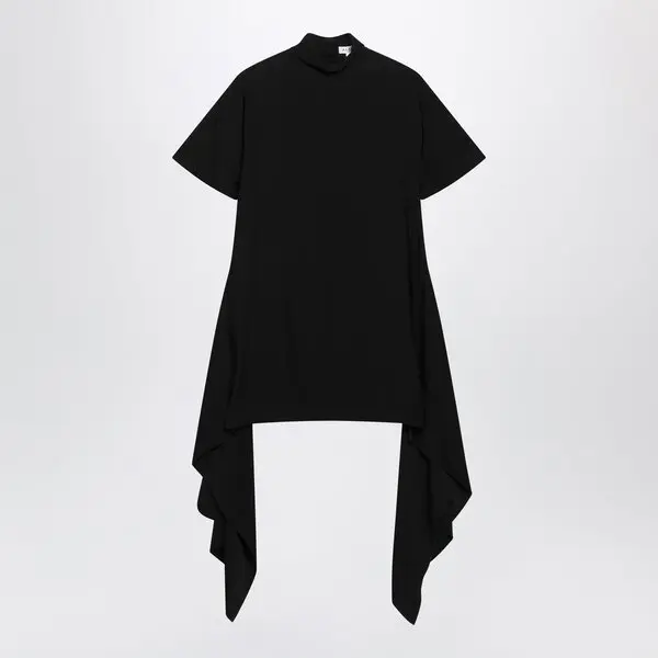 Alaïa Mock Neck Mini Dress - Black