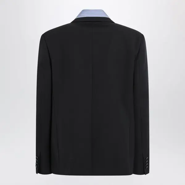 Balenciaga Dark Hybrid Overshirt In Wool Twill