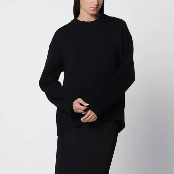 LISA YANG Noor Cashmere Crewneck Sweater - Black