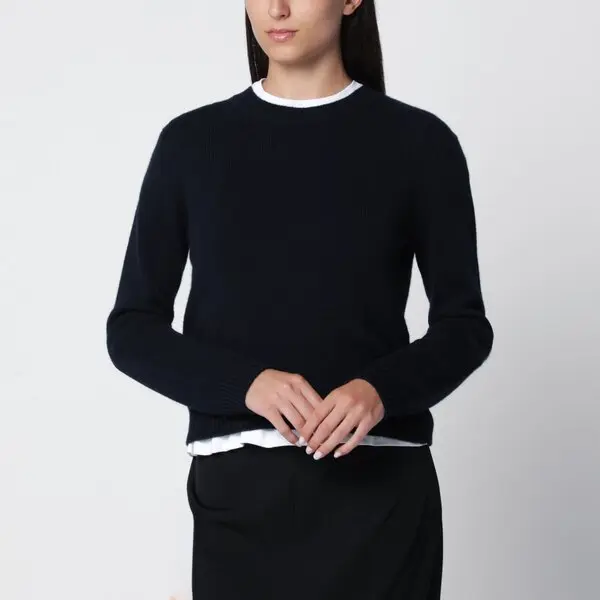 LISA YANG Mable Cashmere Crew-neck Sweater - Blue
