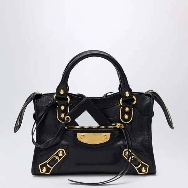 Balenciaga Le City Uptown Mini Bag In Soft Leather - Black