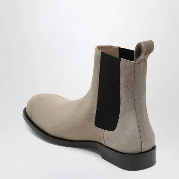 Loewe Bobine Chelsea Boots In Light Hazelnut-coloured Suede