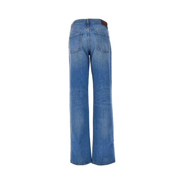 Gucci Cotton Denim Jeans With Délavé Effect