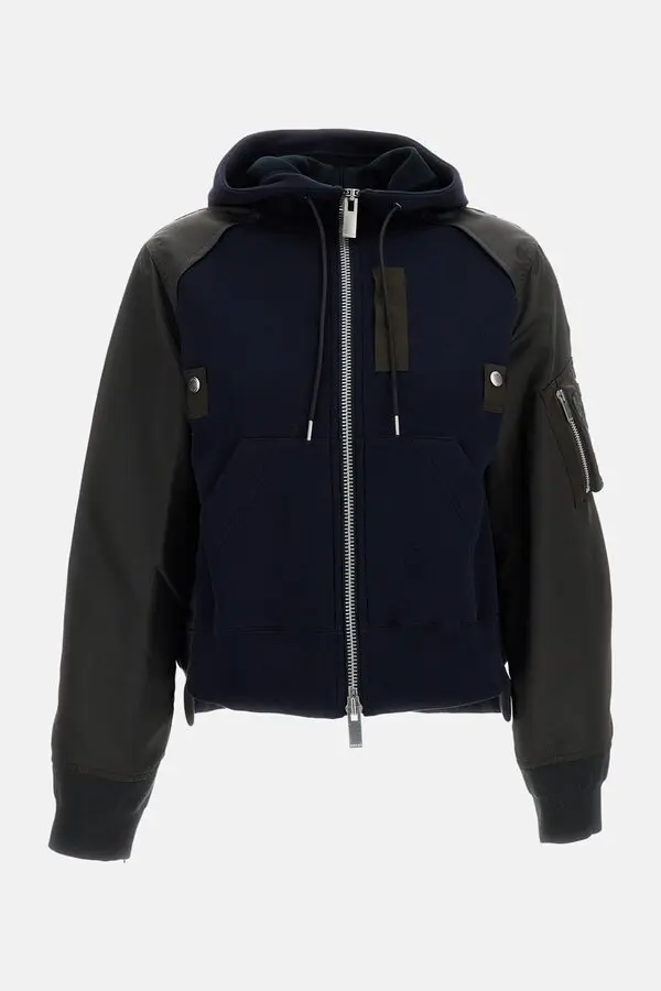 Sacai Zip-up Hoodie - Multicolor