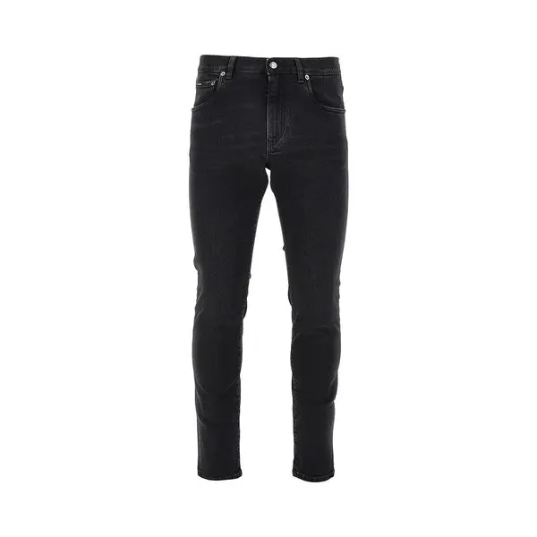 Dolce & Gabbana Stretch Denim Slim Fit Jeans - Black