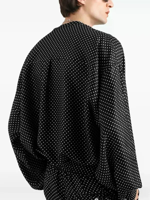 Dolce & Gabbana Polka-dot Silk Shirt