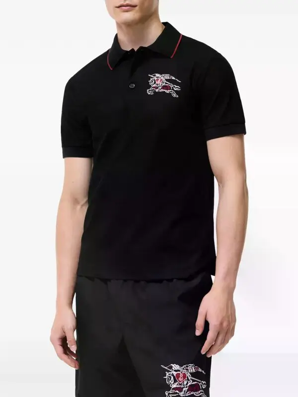 Burberry Heart Knight Cotton Polo Shirt