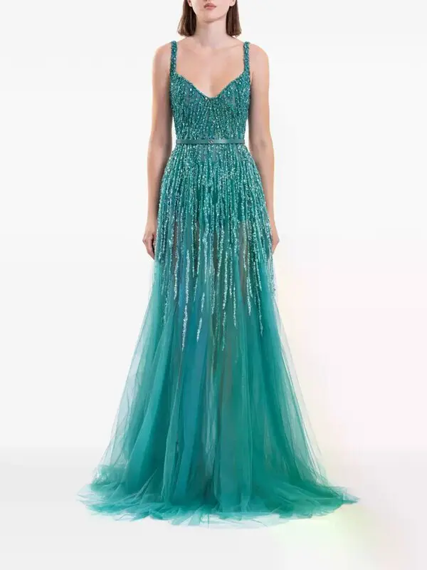 SAIID KOBEISY Embellished Maxi Dress
