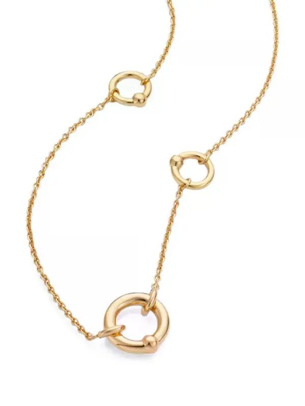 POCHE PARIS Harmony Ring-detail Necklace - Gold