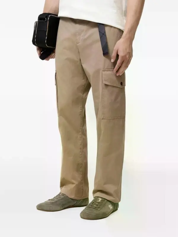Burberry Cotton Twill Cargo Trousers