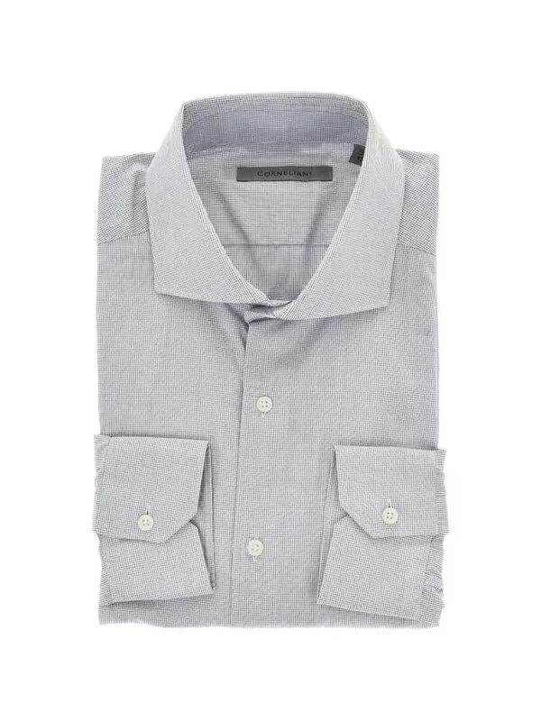 Corneliani Mini-check Cotton Shirt