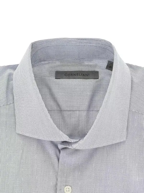 Corneliani Mini-check Cotton Shirt