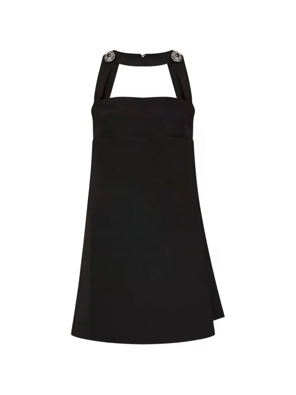 ALINA Crystal-embellished Halterneck Mini Dress