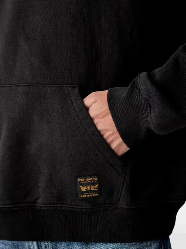 LEVI'S Workwear Logo-patch Drawstring Hoodie