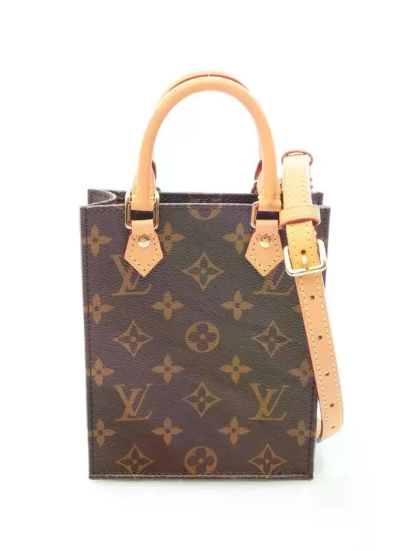 LOUIS VUITTON Petite Sac Plat Monogram Tote Bag