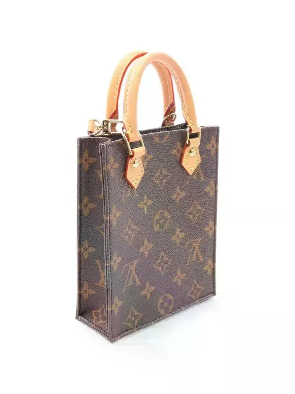 LOUIS VUITTON Petite Sac Plat Monogram Tote Bag