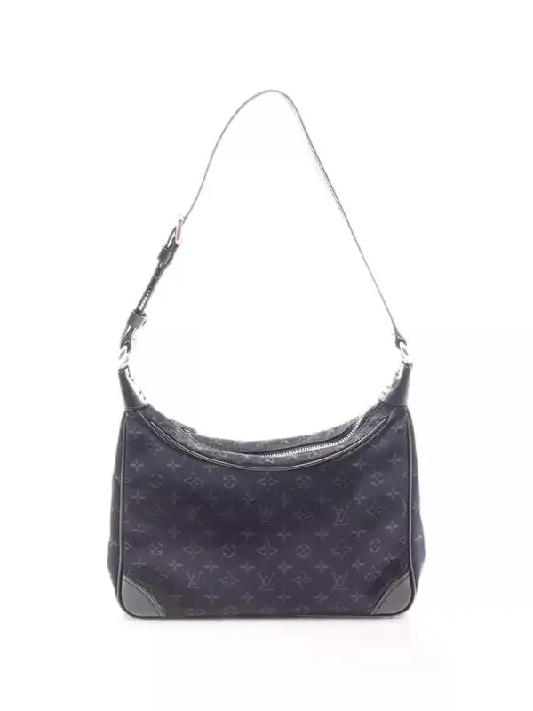 LOUIS VUITTON Monogram Little Boulogne Handbag - Black