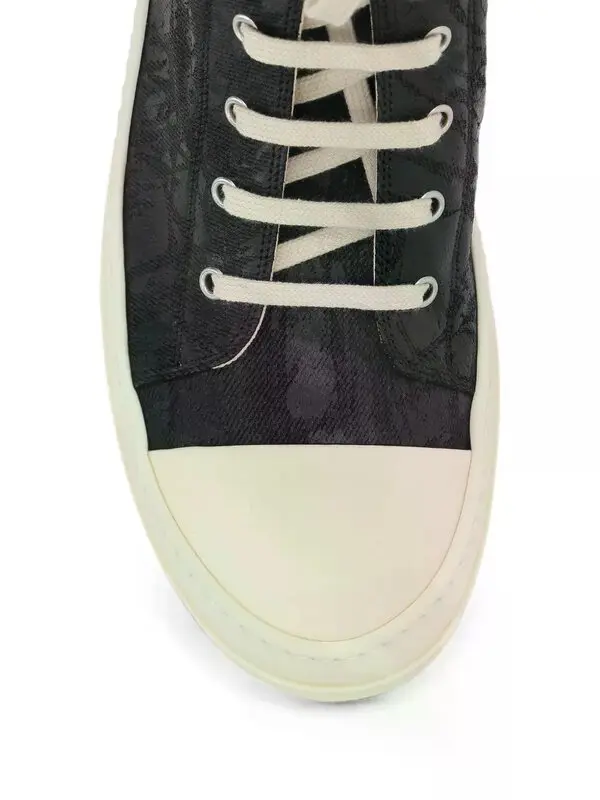 Rick Owens Coated High-top Sneakers