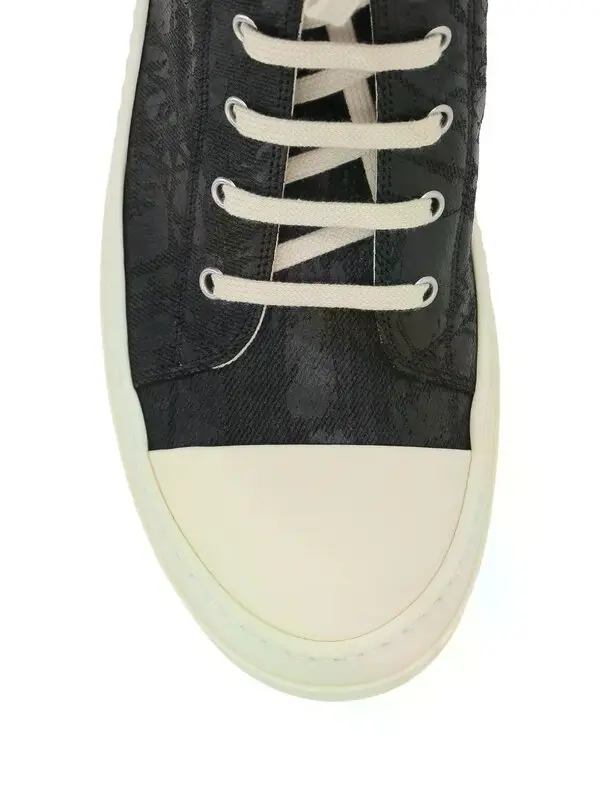 Rick Owens Coated High-top Sneakers