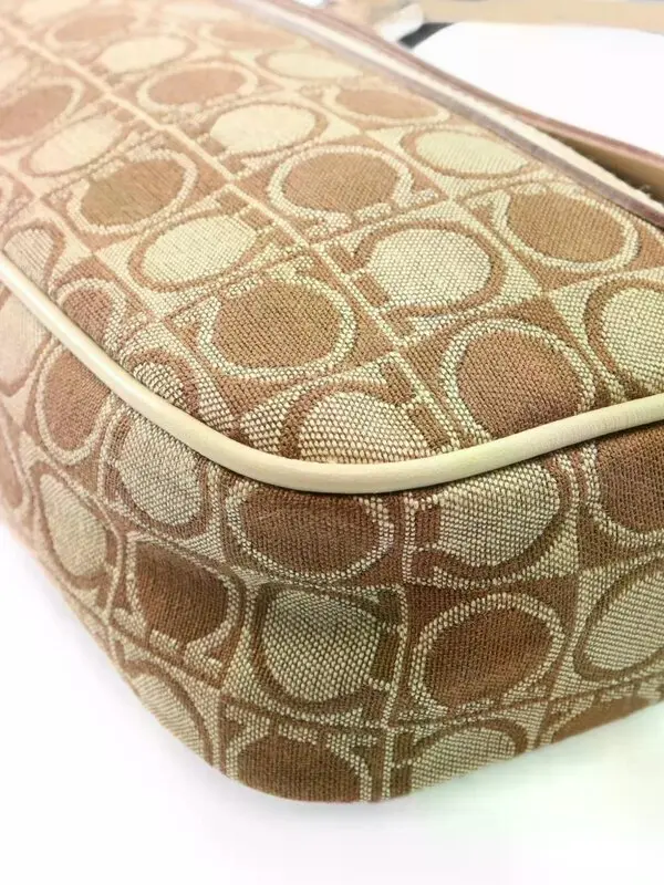 FERRAGAMO Gancini Print Shoulder Bag