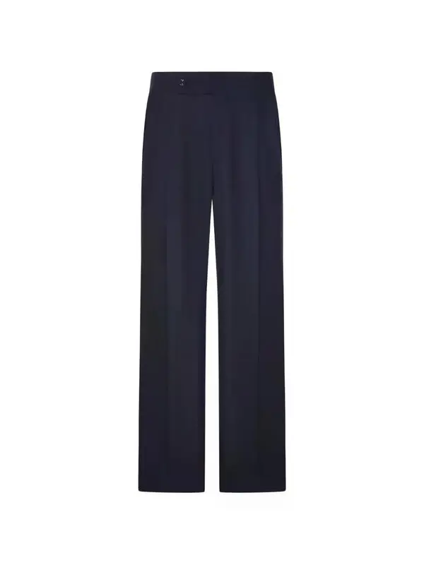 Giorgio Armani Pleated Oversized Trousers - Blue