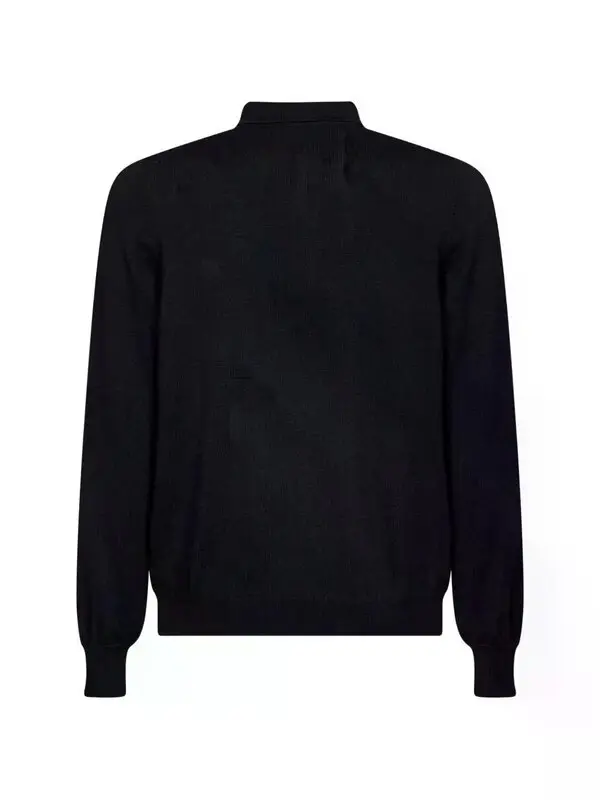 D4.0 Long-sleeve Knitted Polo Shirt