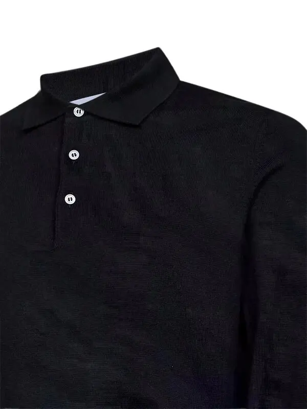 D4.0 Long-sleeve Knitted Polo Shirt