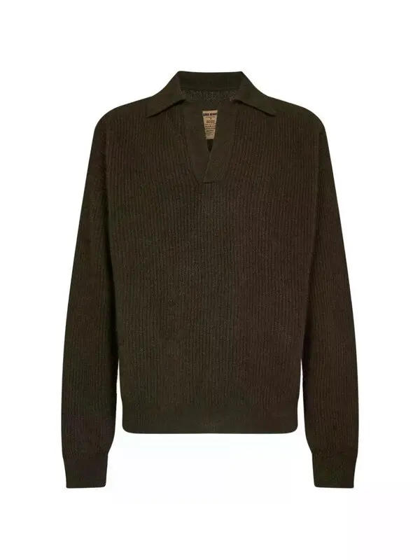UMA WANG Ribbed-knit Long-sleeve Sweater
