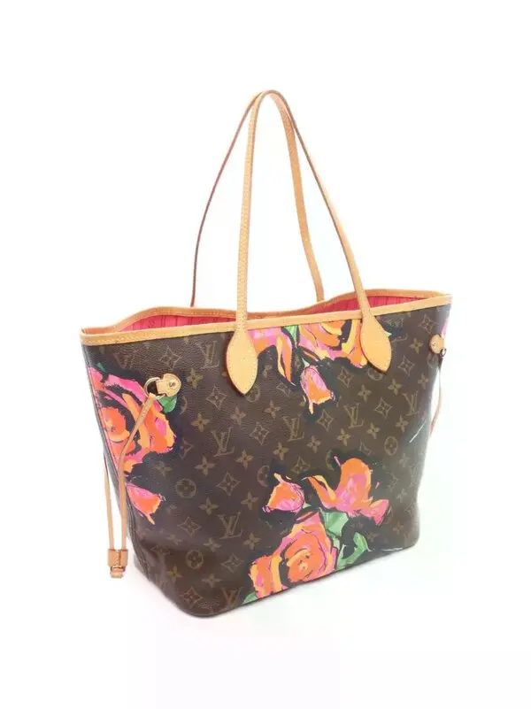 LOUIS VUITTON X Stephen Sprouse Mm Neverfull Tote Bag - Brown