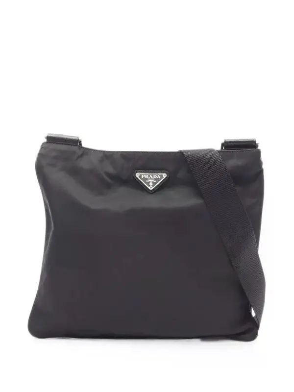 Prada 2000s Logo-plaque Shoulder Bag