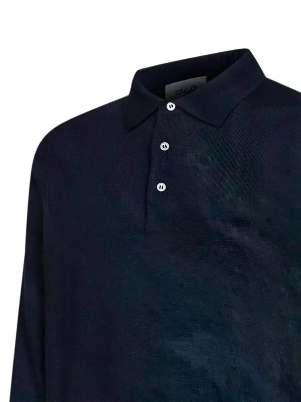 D4.0 Long-sleeve Knitted Polo Shirt