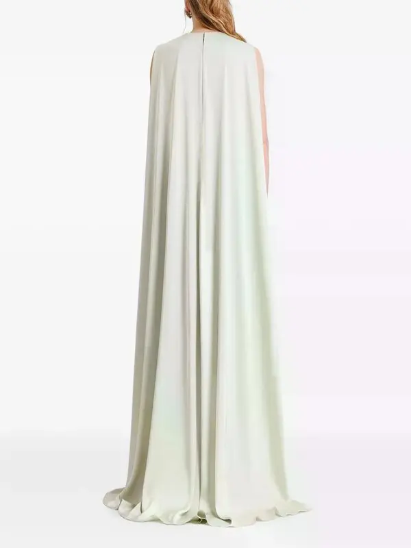 GEMY MAALOUF Cape-back Draped Maxi Dress