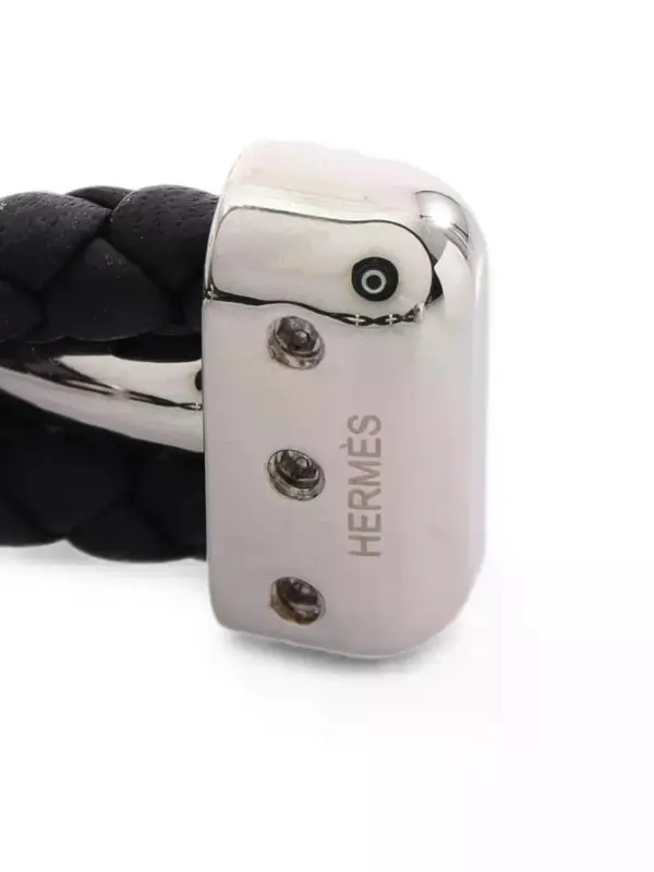 Hermès 2010s Egee Braided Bracelet - Silver