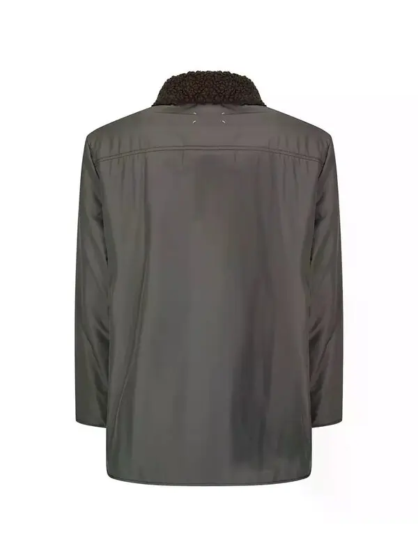 MAISON MARGIELA Technical Fabric Jacket With Shearling Collar