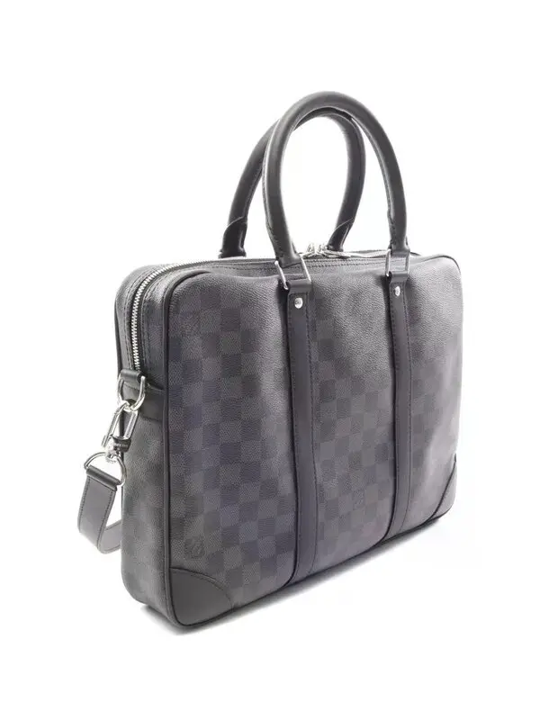 LOUIS VUITTON Damier Graphite Briefcase - Black