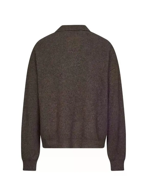 UMA WANG Ribbed-knit V-neck Sweater