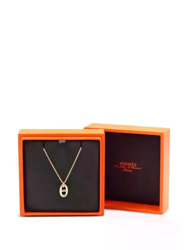 Hermès 18k Rose Gold Farandole Necklace - Pink
